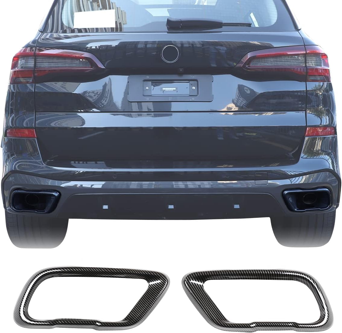 TINKI Stainless Steel Exterior Accessories Exhaust Muffler Tail Pipe ...