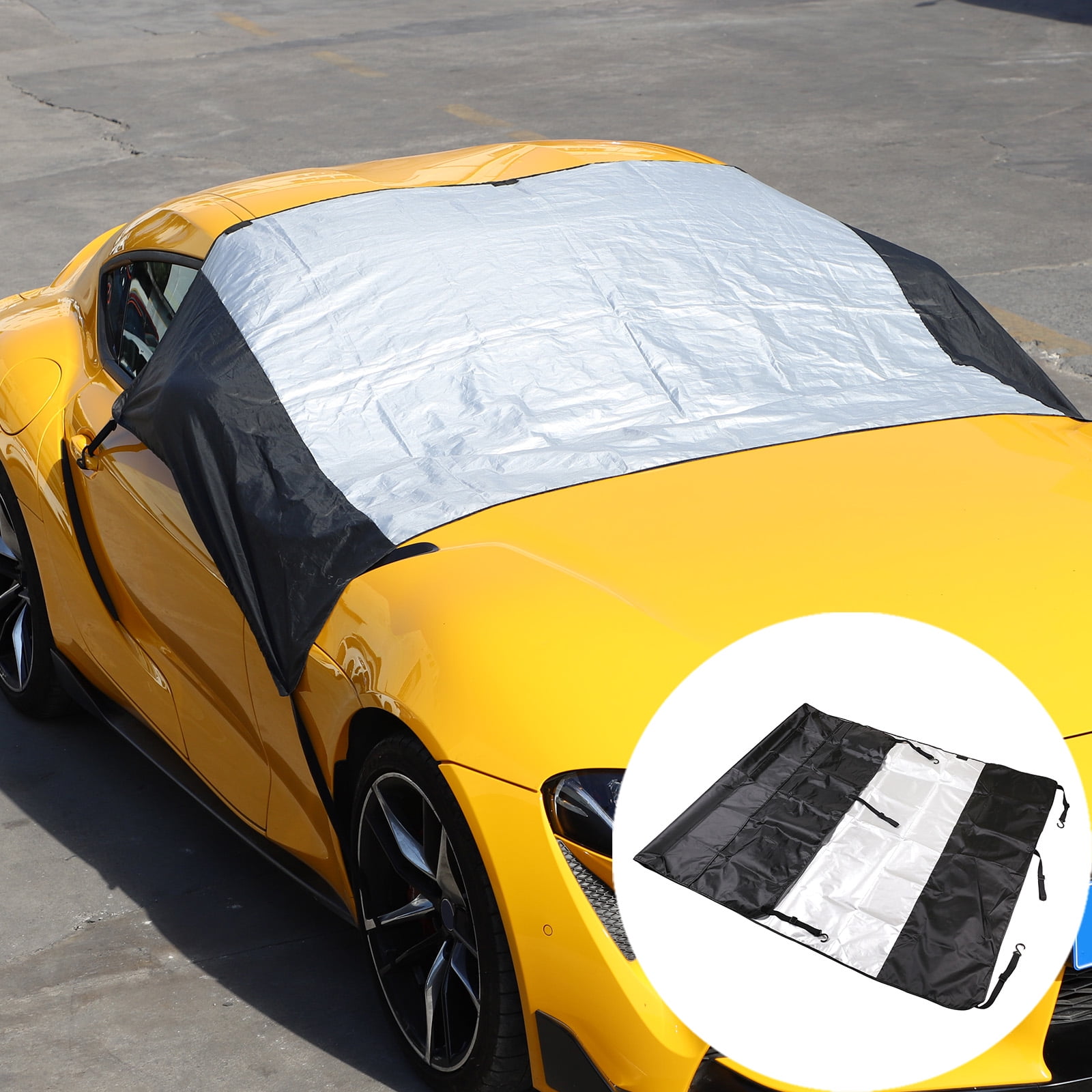 TINKI Windshield Snow Cover Fit for Toyota Supar 2019-2022, Car Front ...