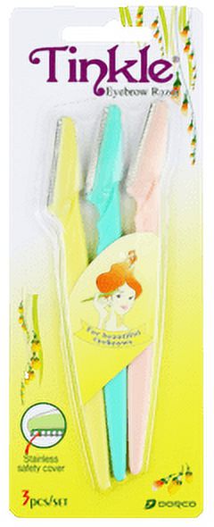 TINKLE Eyebrow Razor- 3 pack, Disposable Facial Hair Shapers, Blades ...