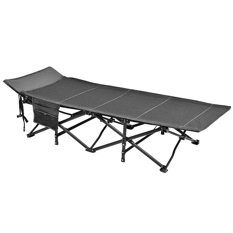 TINKLE WELL Folding Camping Cot, 75" Heavy Duty Bed for Adult, 1200D ...