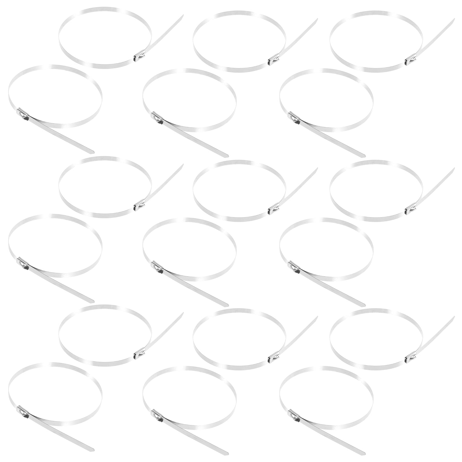 IMIKEYA fence wire fasteners stainless steel silver 100pcs - Walmart.com