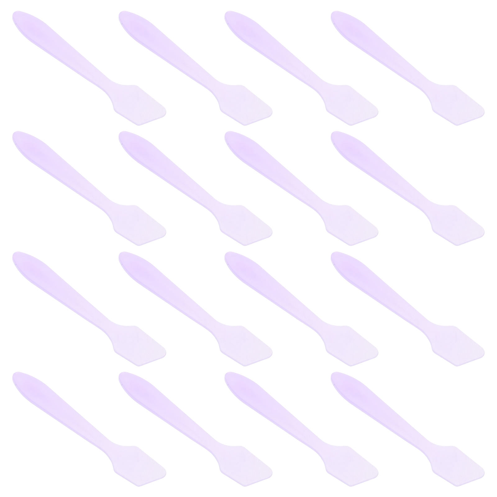 NICEXMAS 100Pcs Purple Massage Cream Spoons Durable Plastic Skin Care ...