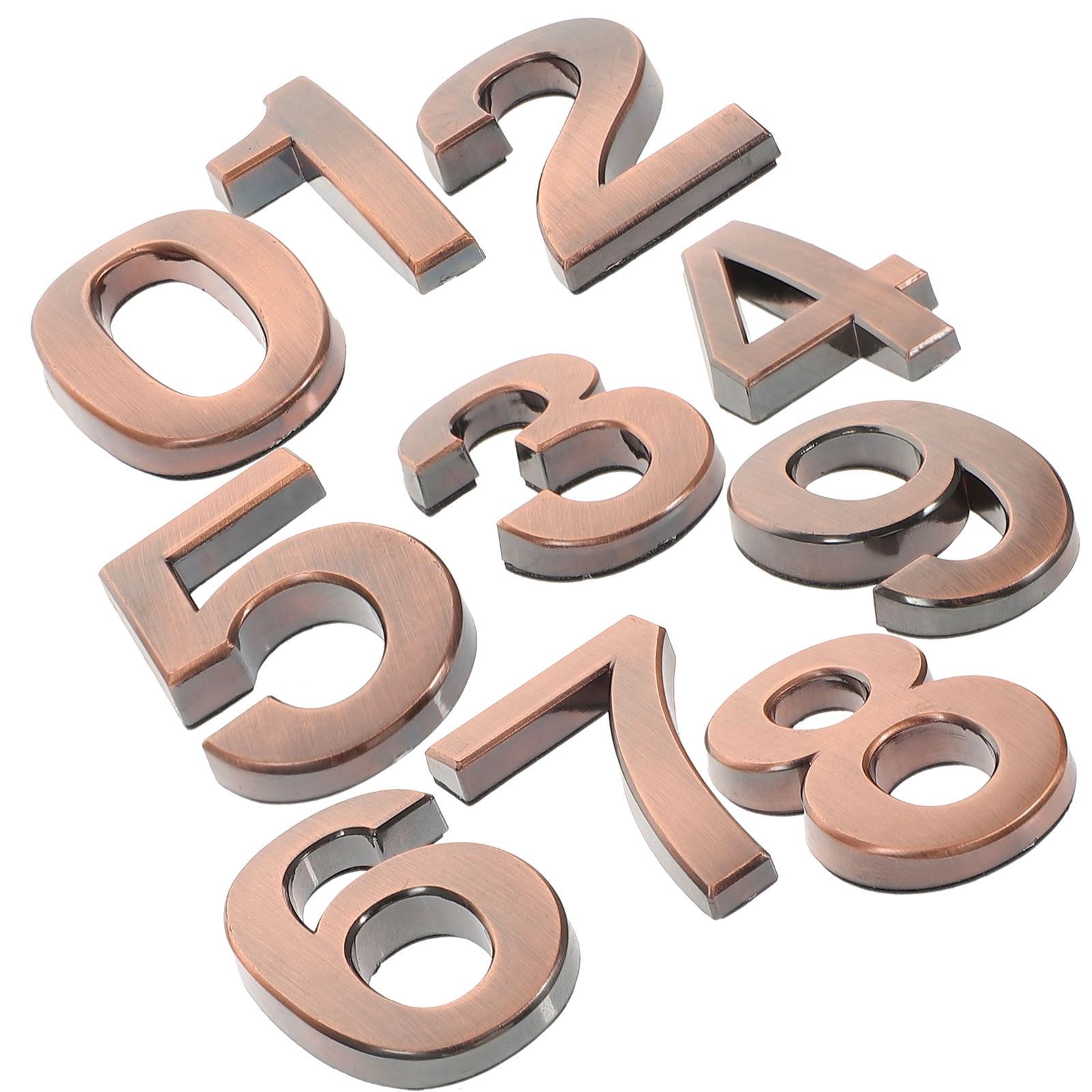 TINKSKY 10Pcs Adhesive House Numbers for Hotels and KTV 1.97X1.26X0 ...