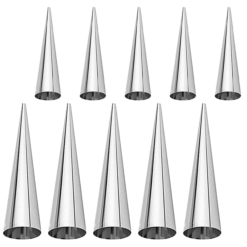IMIKEYA 10Pcs Metal Cones for Baking Cone Tubular Croissant Mold ...