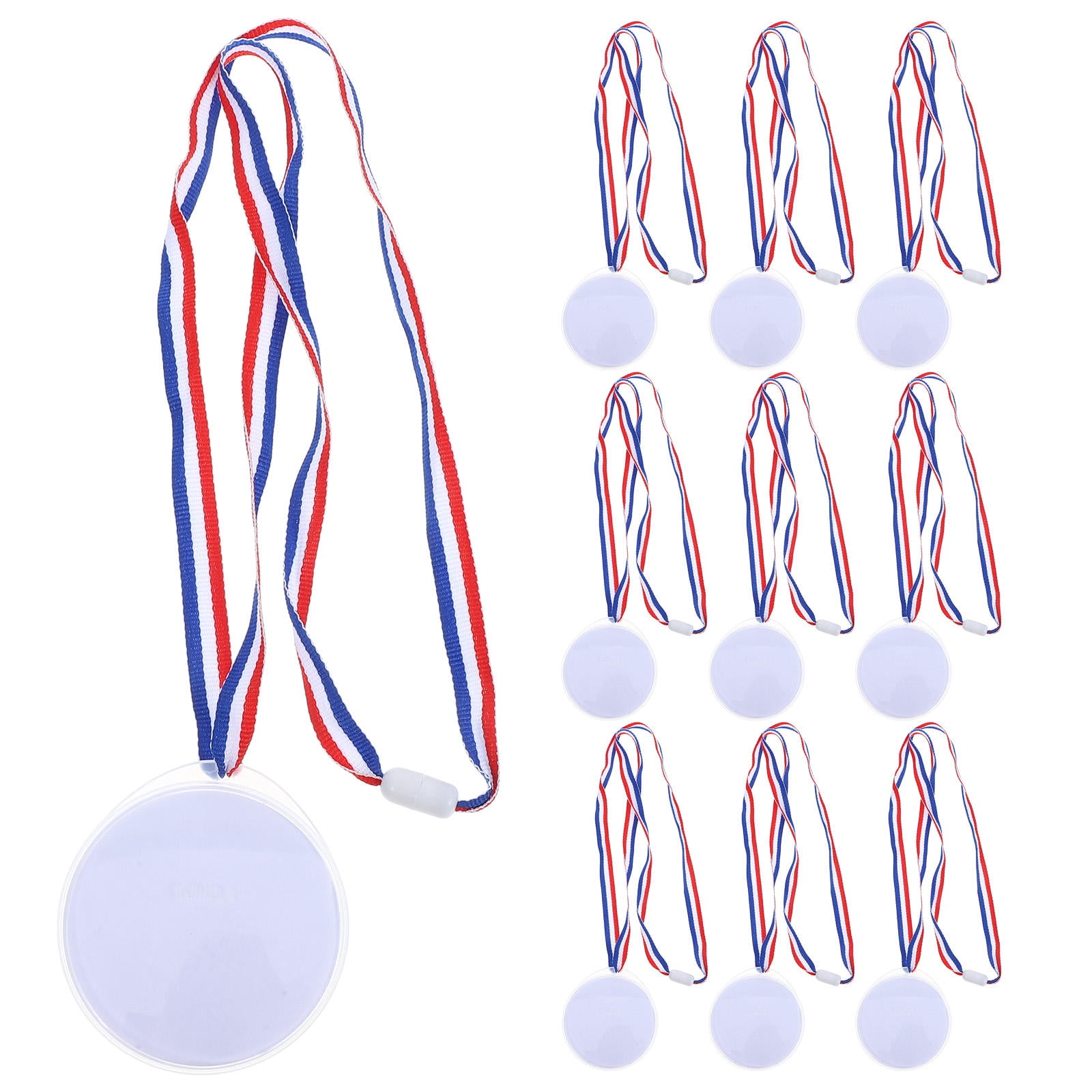TINKSKY 10pcs Medals Hanger ABS Multi Colored Ribbon For Kids ...