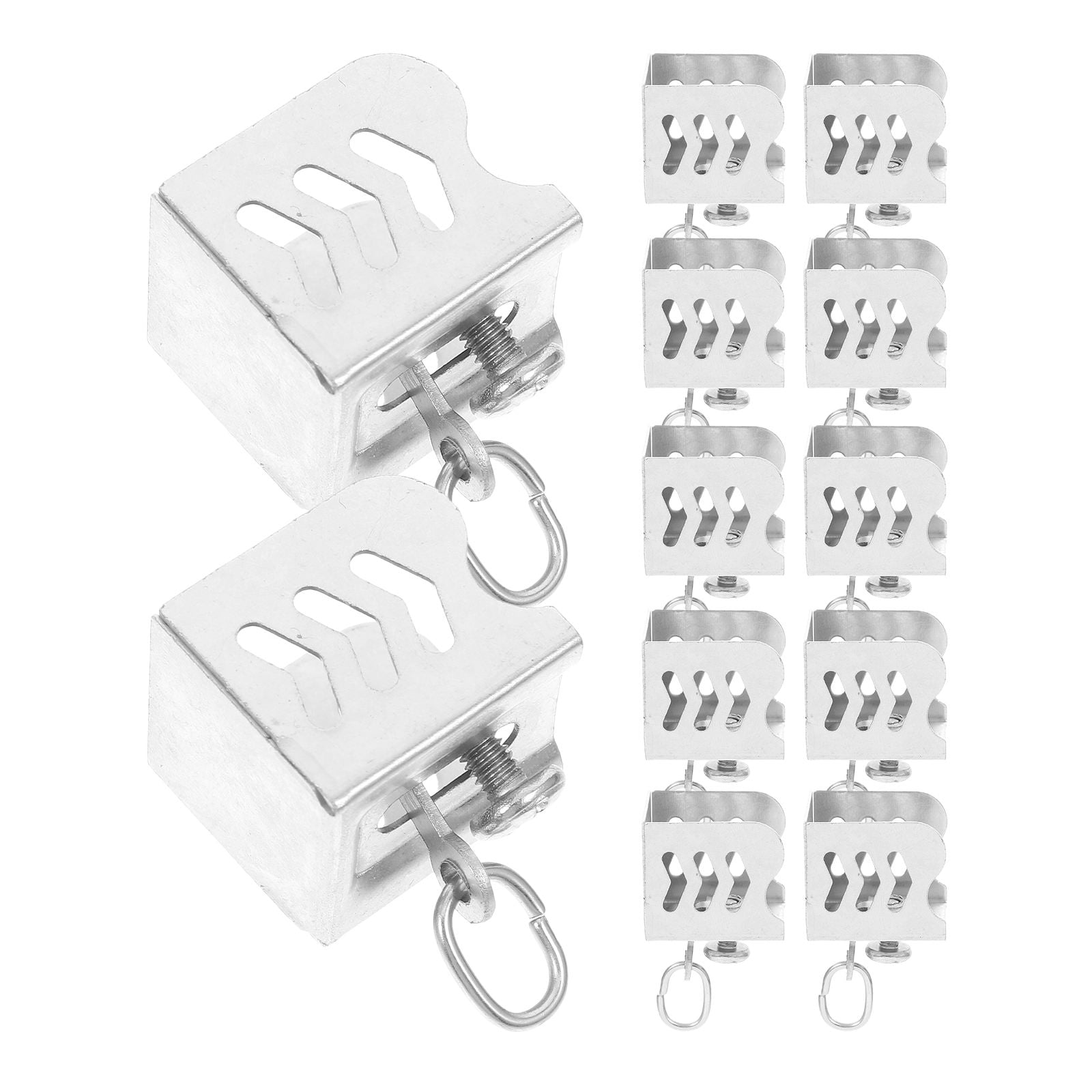 NICEXMAS 12Pcs Curtain Track Repair Parts Stainless Steel End Caps for ...
