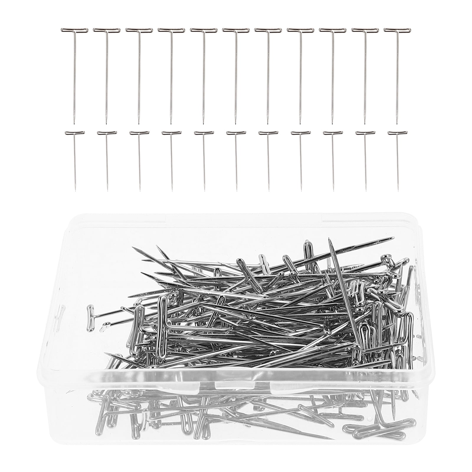 TINKSKY 150 Pcs Safety Pins Board T-Type Register Wig Making Supplies ...