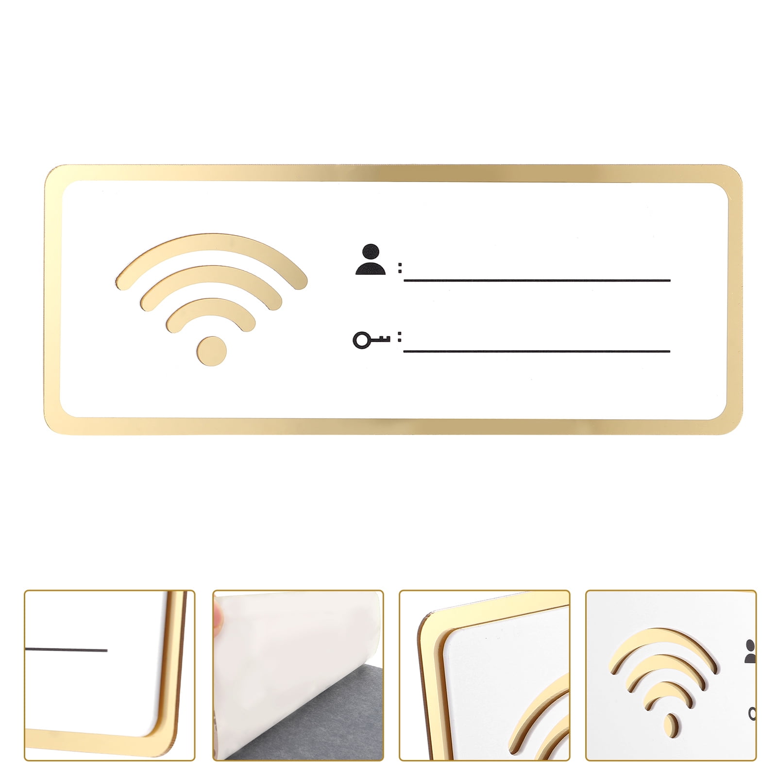 TINKSKY 1Pack Acrylic Wifi Password Sign for Wall Display in Public ...