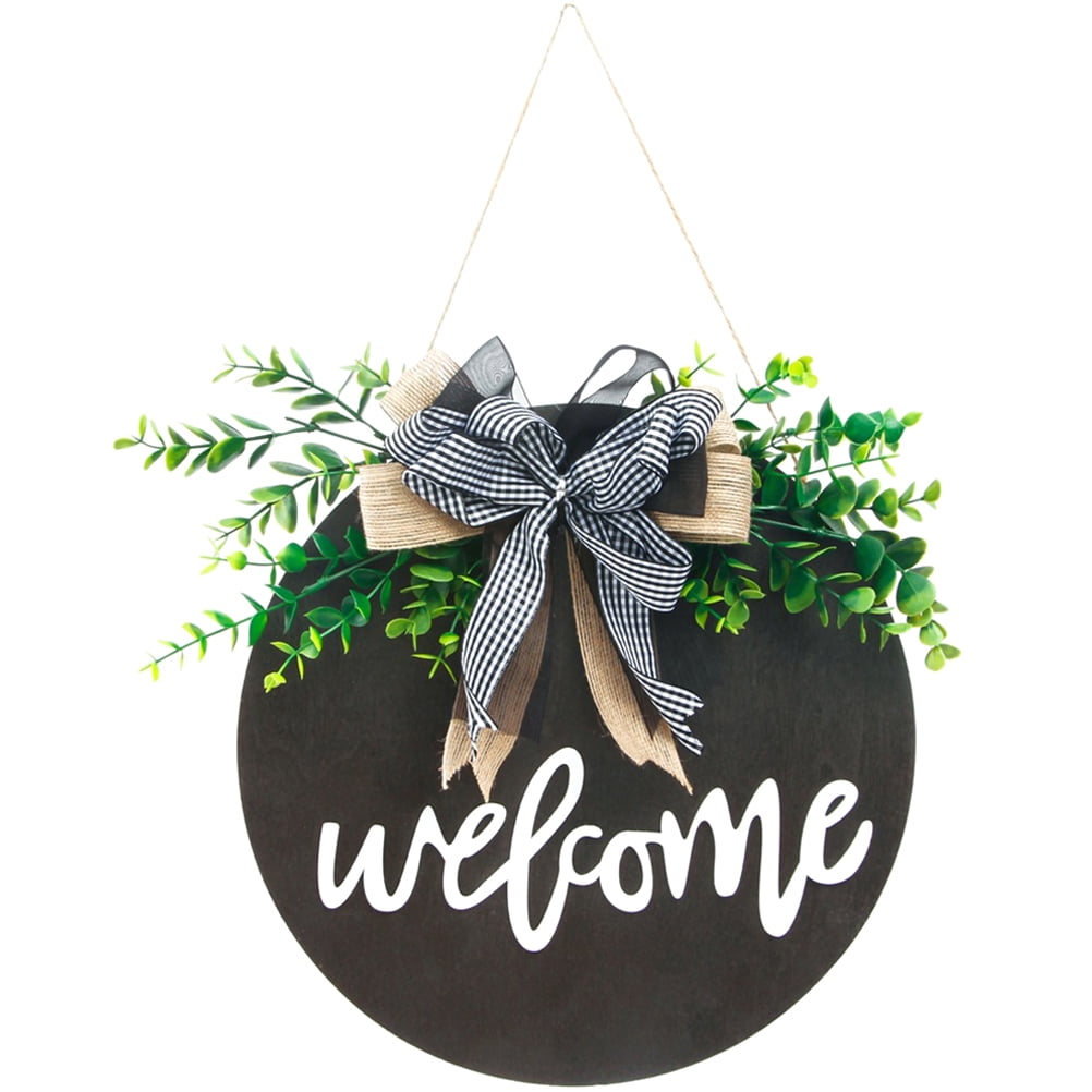 TINKSKY 1Pcs Outdoor Welcome Signs for Porch in Round Shape for Home ...