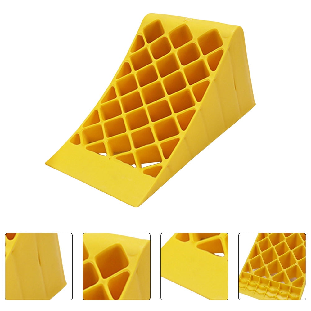 TINKSKY 1Set Tire Blocks Yellow PE Material for Safety Improvement ...