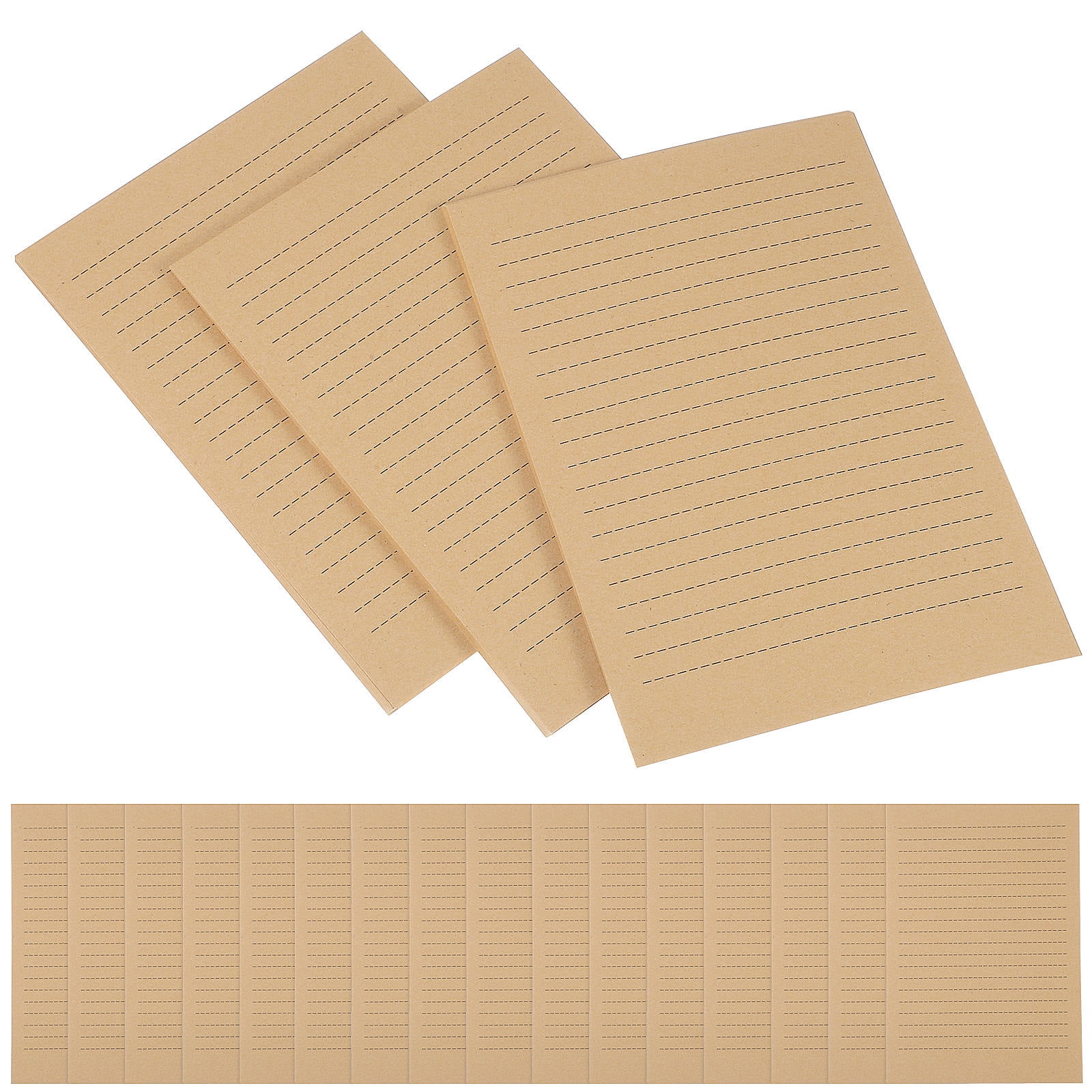 TINKSKY 200 Sheets Khaki Letter Papers for Handwritten Greeting Cards ...