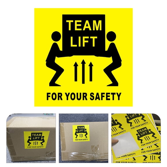 IMIKEYA 200Pcs Heavy Warning Label Shipping Stickers Yellow for Loading ...