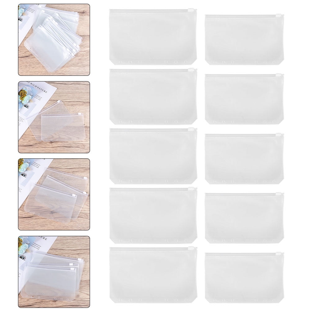 TINKSKY 20pcs Clear PVC Pouch Document Filing Bags for Students and ...