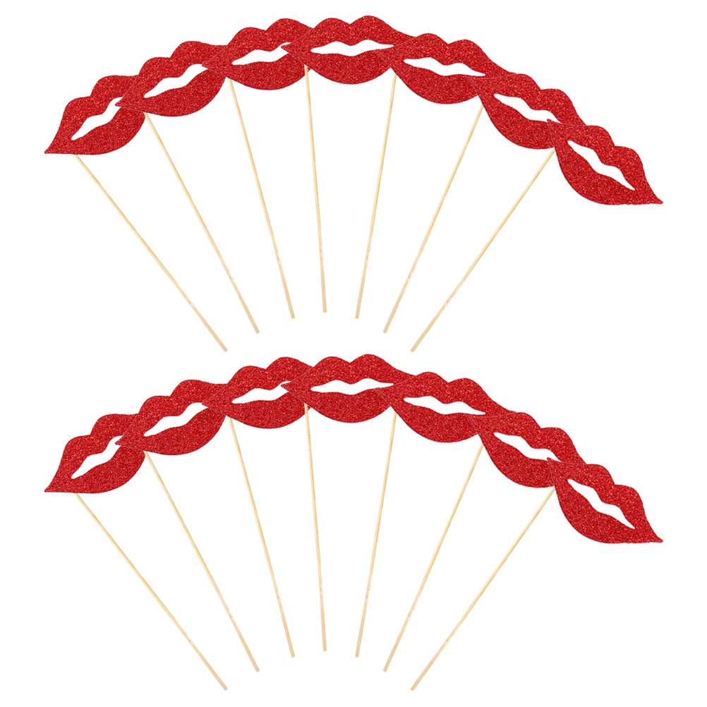 TINKSKY 20pcs Party Lips Photo Prop Paper Unique Design for Festival ...