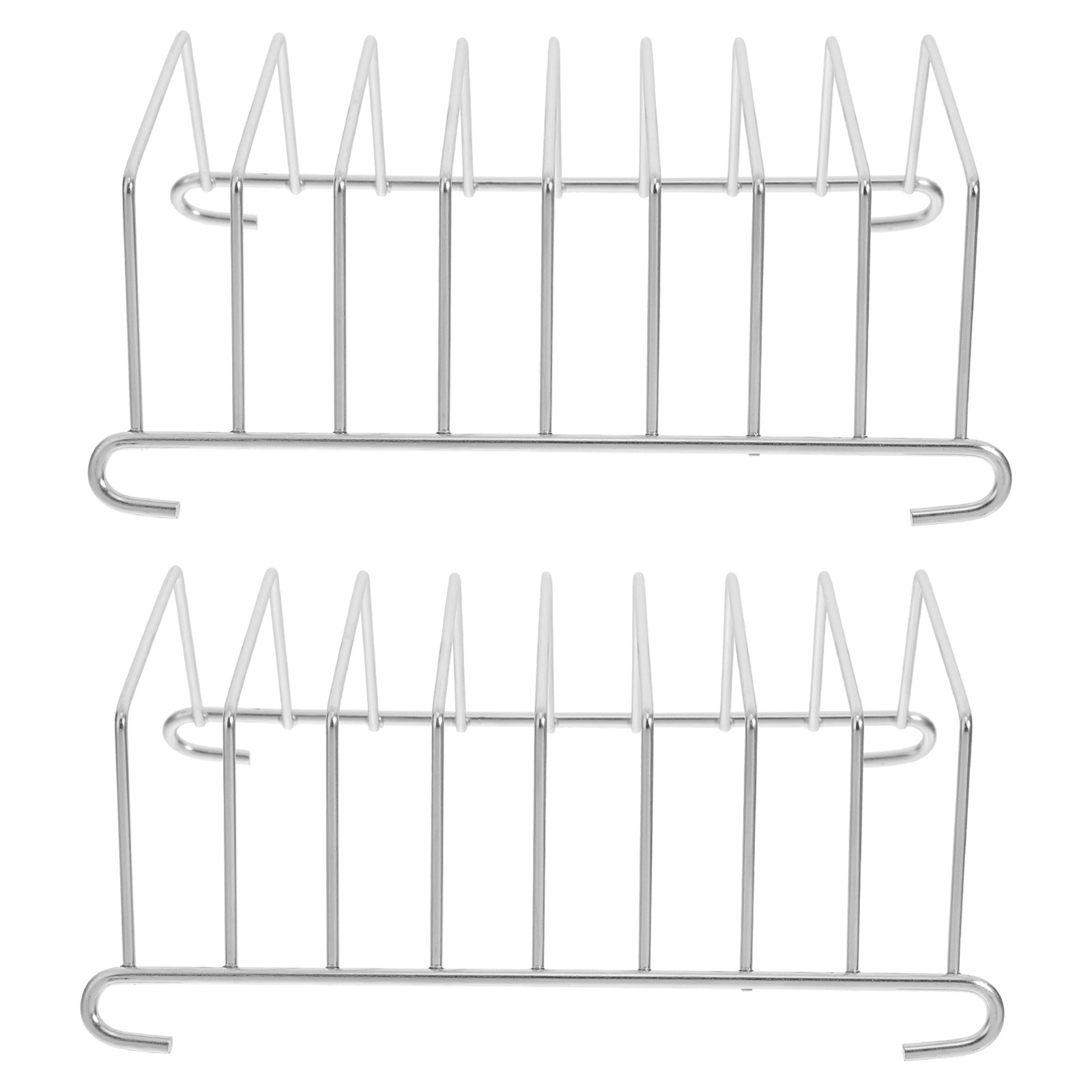 NICEXMAS 2Pcs Stainless Toast Rack Silver Metal Toast Holder for ...