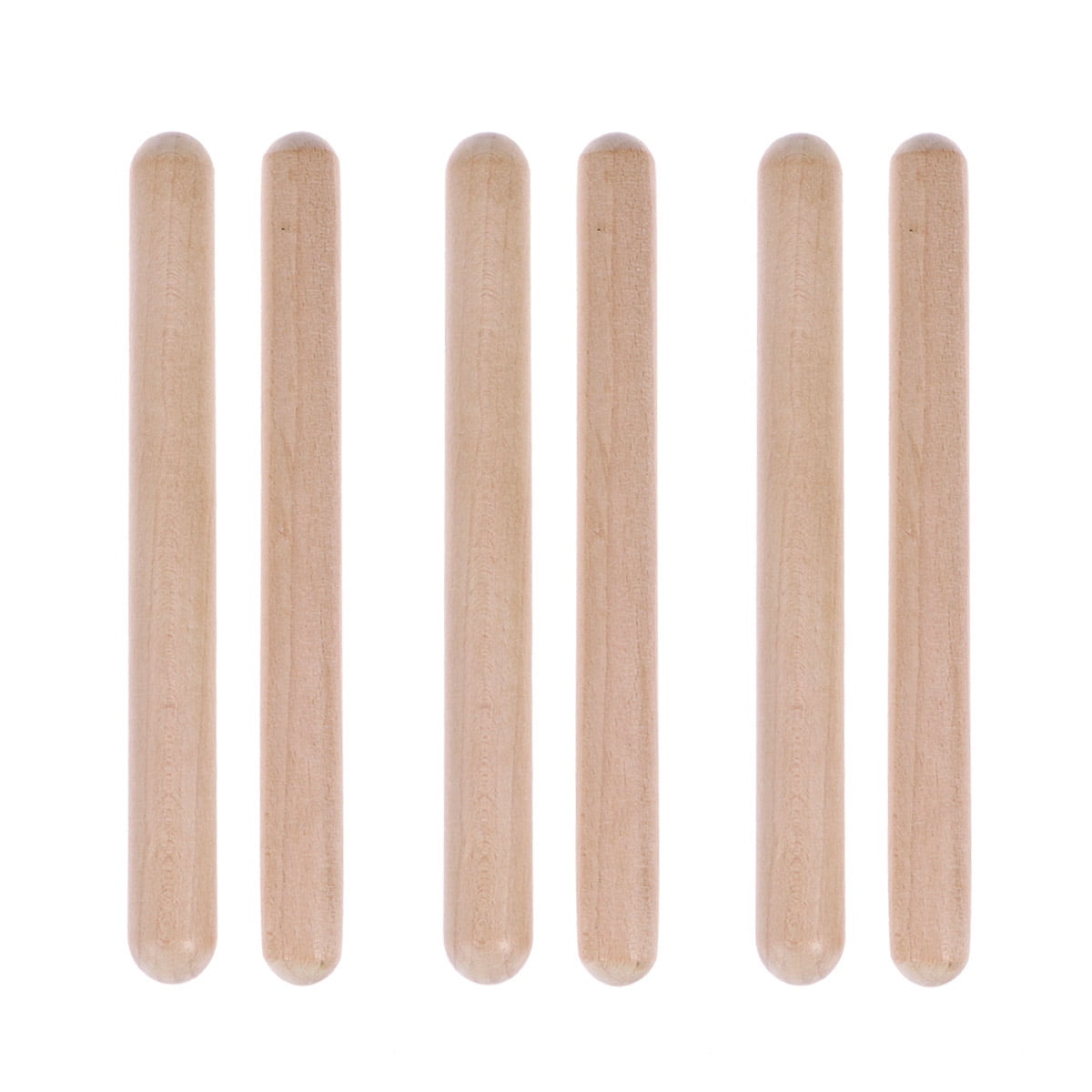 TINKSKY 3 Pairs Solid Hardwood Claves Percussion Instrument Rhythm ...