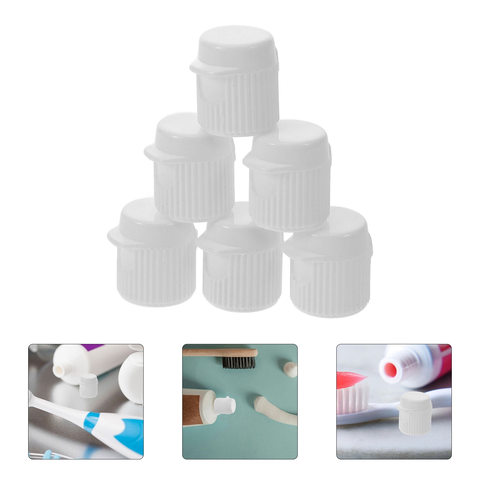 NICEXMAS funny toothpaste topper Plastic Anti-wear Adults Travel 30pcs ...