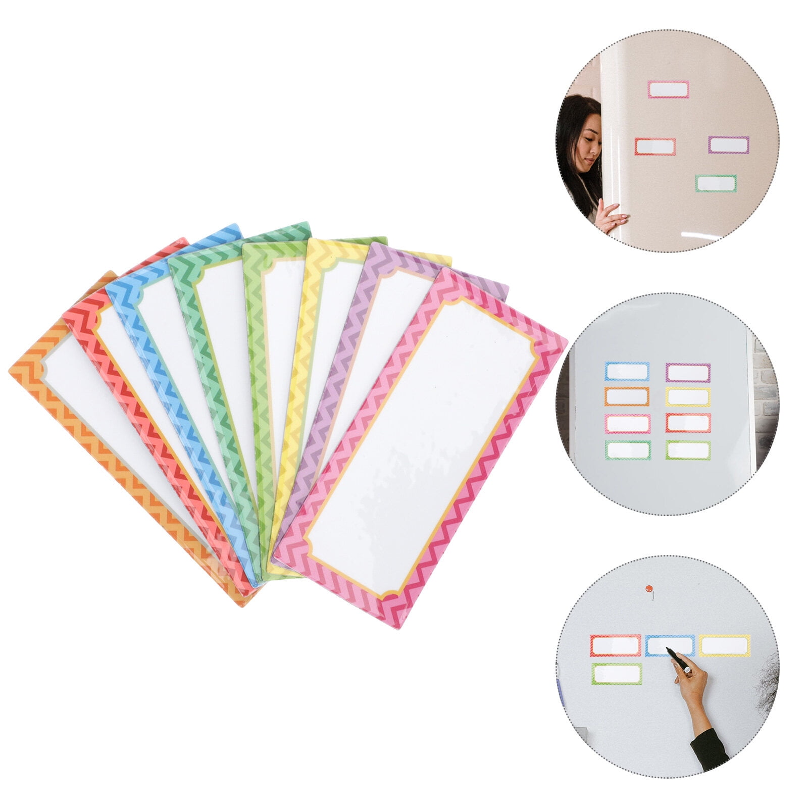 TINKSKY 32pcs Stickers Labels Sticker Labels Adhesive Erase Sticky Name ...