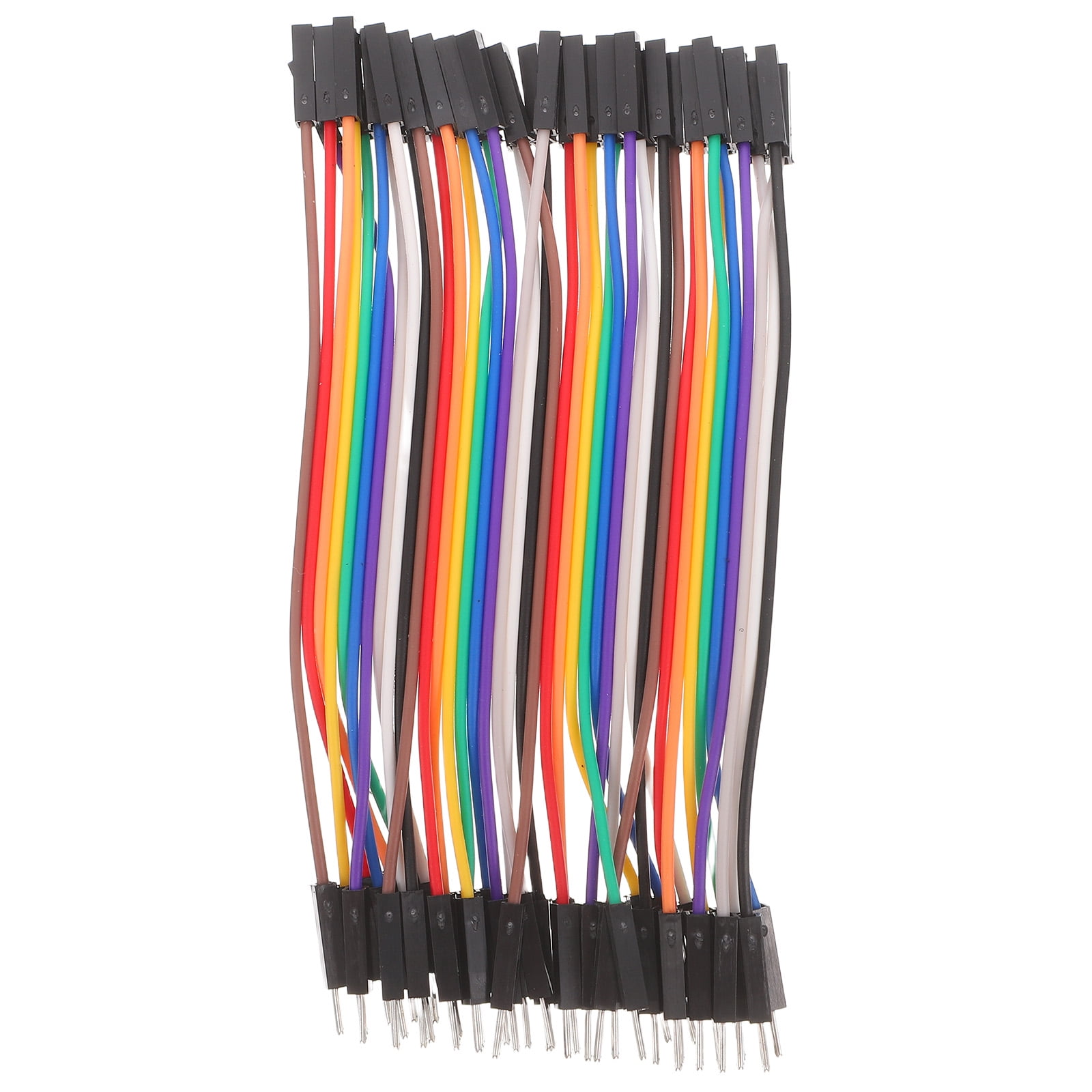 NICEXMAS Breadboard Cables Copper Wire Assorted Color 40pcs - Walmart.com