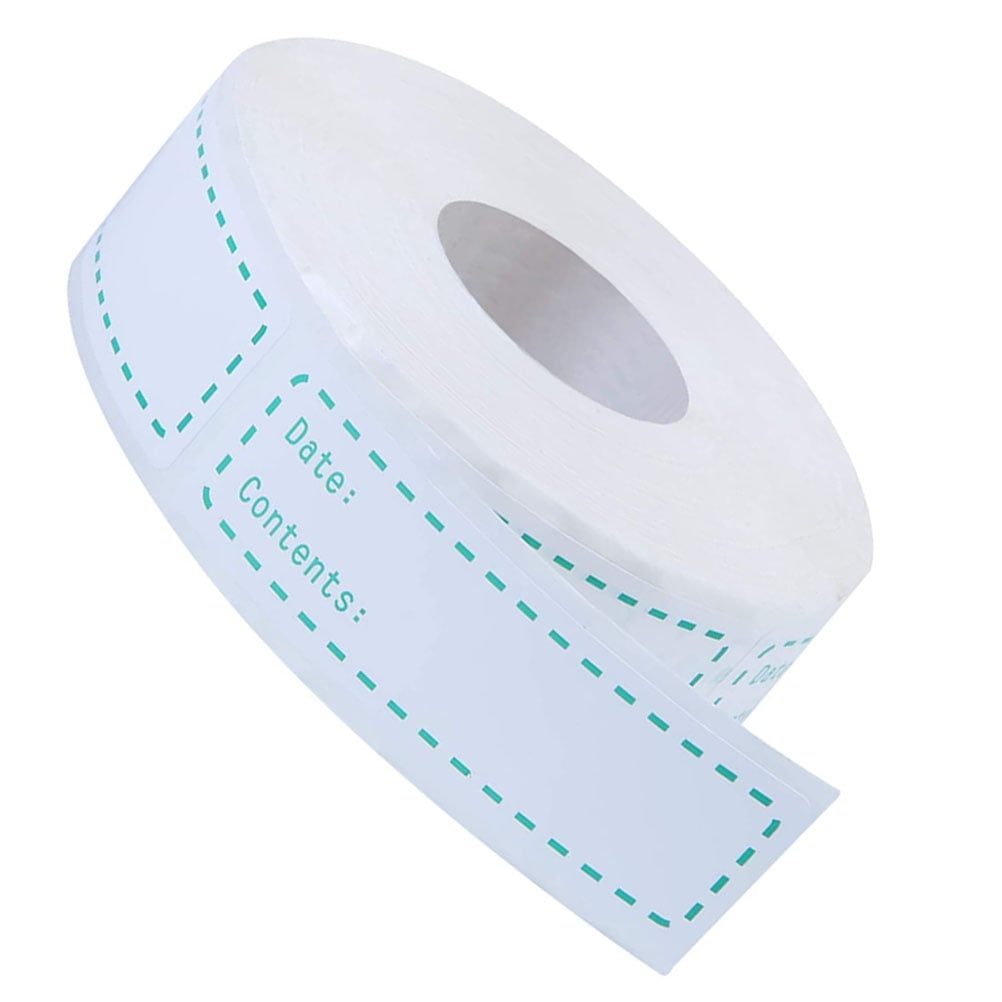 TINKSKY 500Pcs Dissolvable Food Label Rectangle Sticker Paper Green for ...