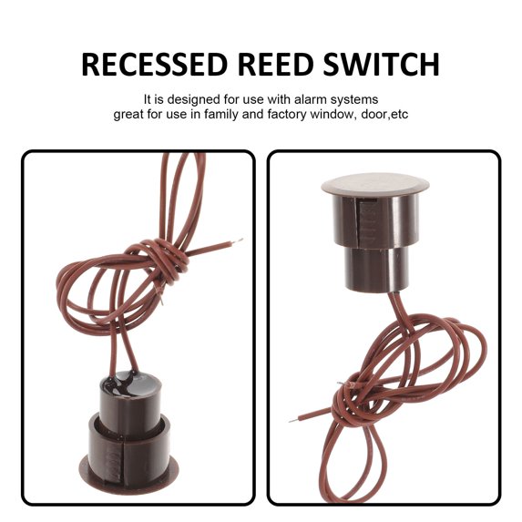 NICEXMAS Reed Switch Recessed Magnetic Door Window Contacts Alarm Reed ...