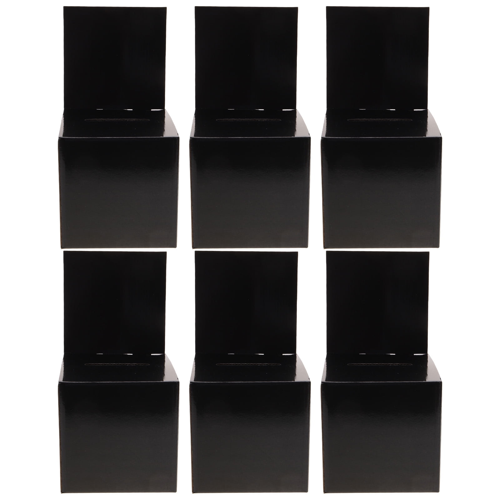 NICEXMAS Ballot Box Paper Card Box Black 6Pcs - Walmart.com