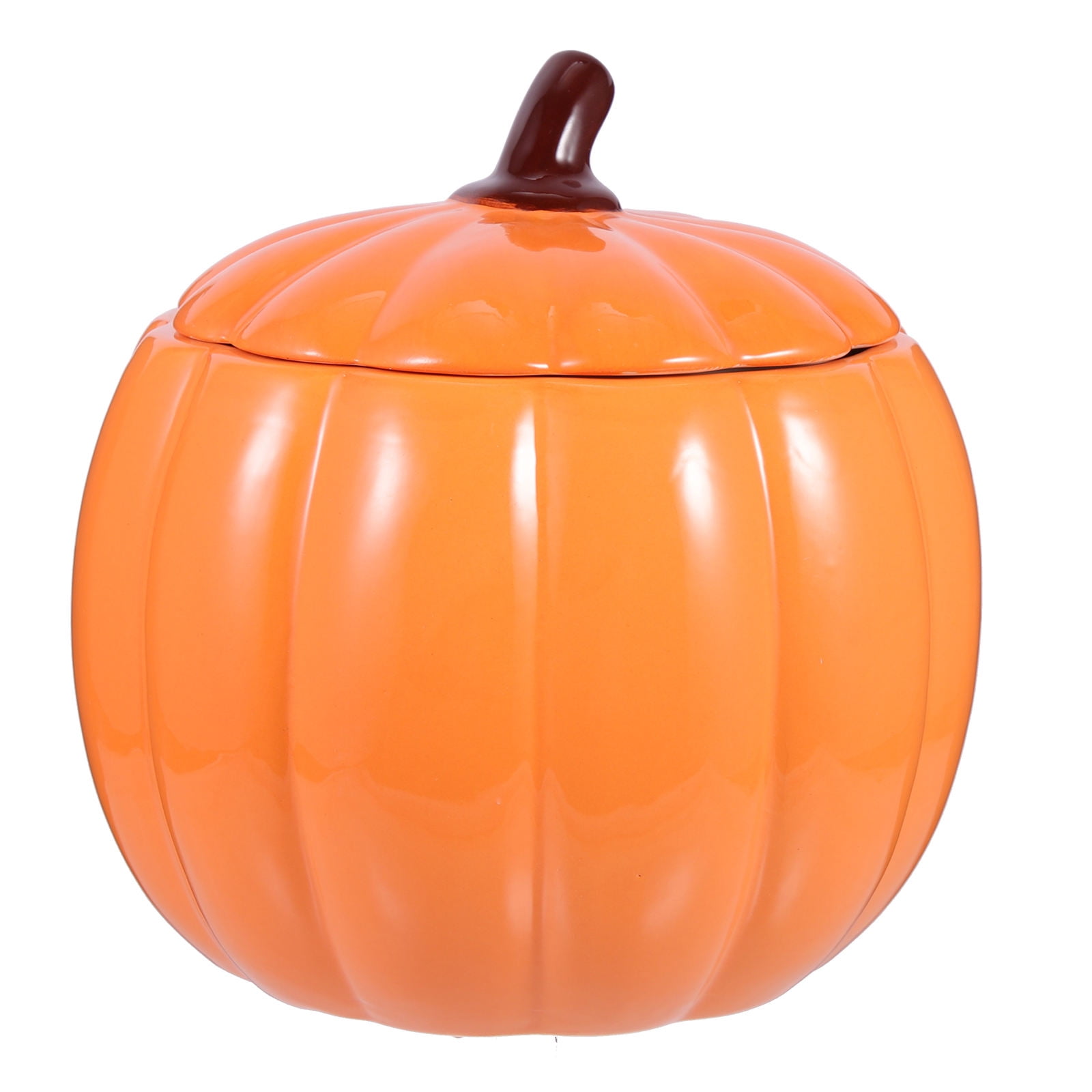 TINKSKY Ceramic Pumpkin Bowl With Lids Harvest Festival Pumpkin Jar ...