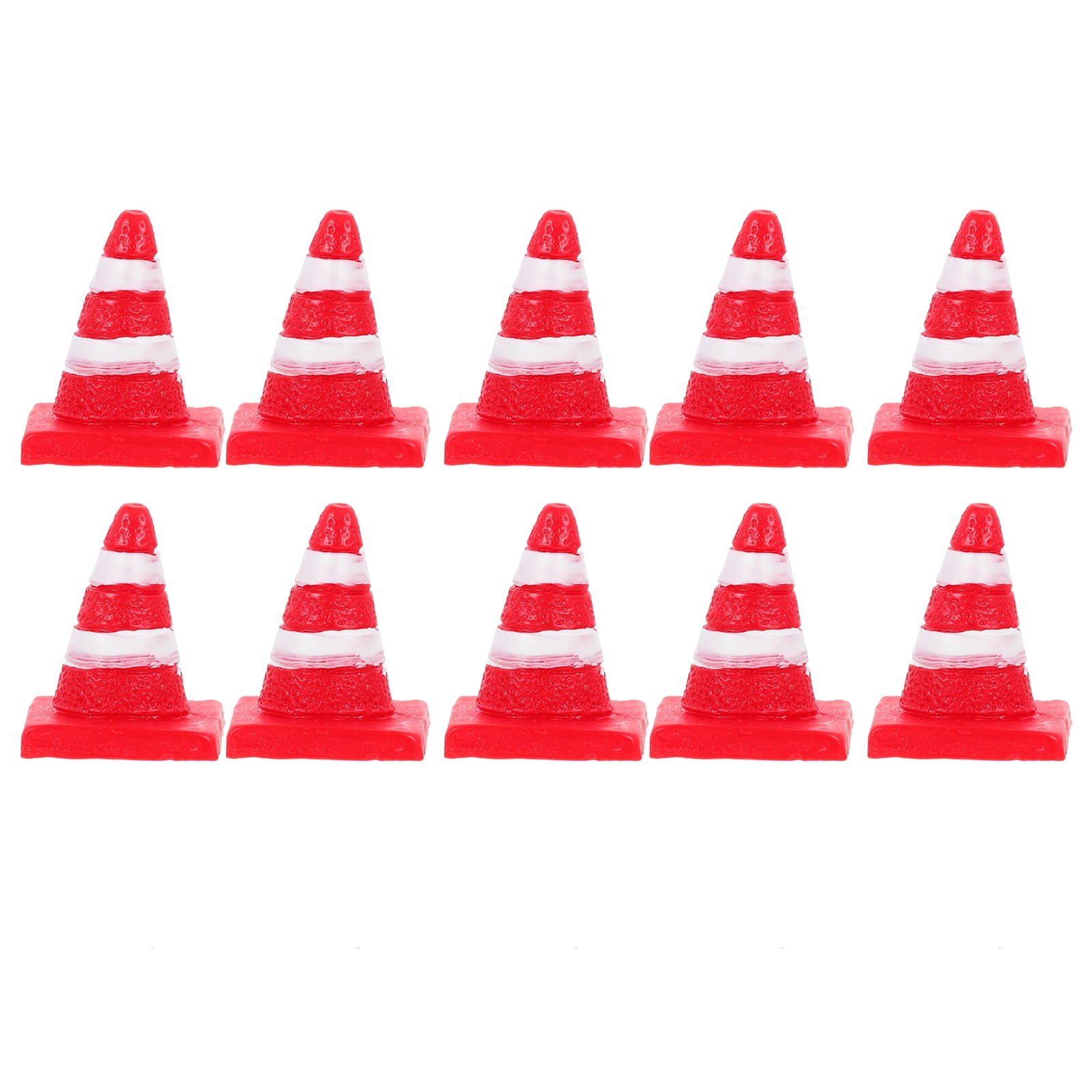 TINKSKY Cones Traffic Road Mini Cone Signs Miniature Roadblock Toys ...