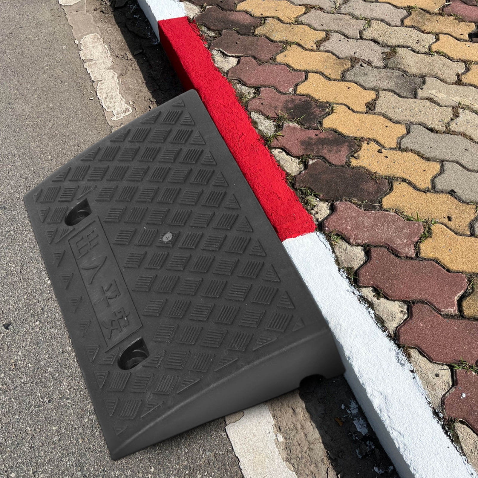 NICEXMAS Home Threshold Ramp Plastic Rubber Ramp Pad 1Pcs Simple Design ...