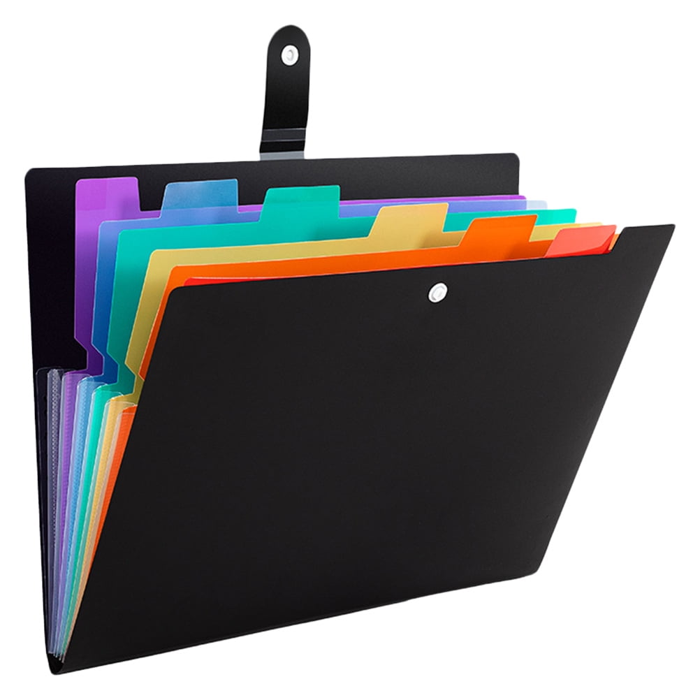 TINKSKY Employee Induction Folers Files Black Office A4 Folder Holder ...