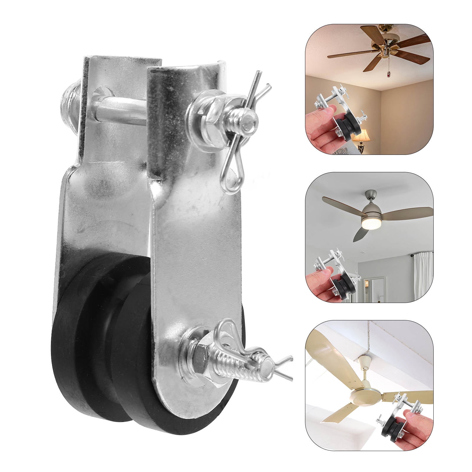 NICEXMAS Sturdy Ceiling Fan Bracket Kit with Pulley System for Easy ...