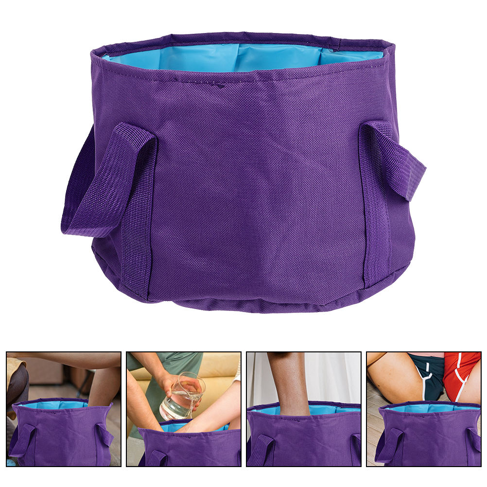 TINKSKY Foldable Foot Bucket 1Set Oxford Cloth Peva Waterproof Pedicure ...