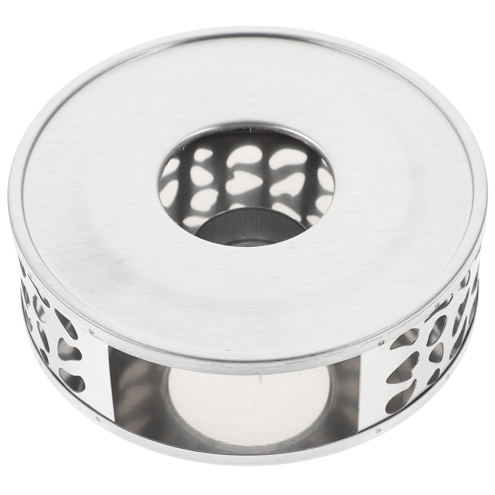 TINKSKY Furnace Stable Base Candlestick Portable 13.5X13.5X5.8CM Silver ...