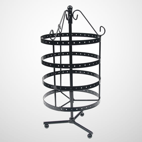 NICEXMAS Rotating Jewelry Display Necklace Display Rack Metal Black ...