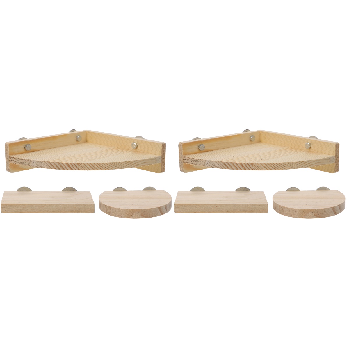 TINKSKY Stand Bird Cage Perch Platform Hamster Wood Parrot Wooden ...