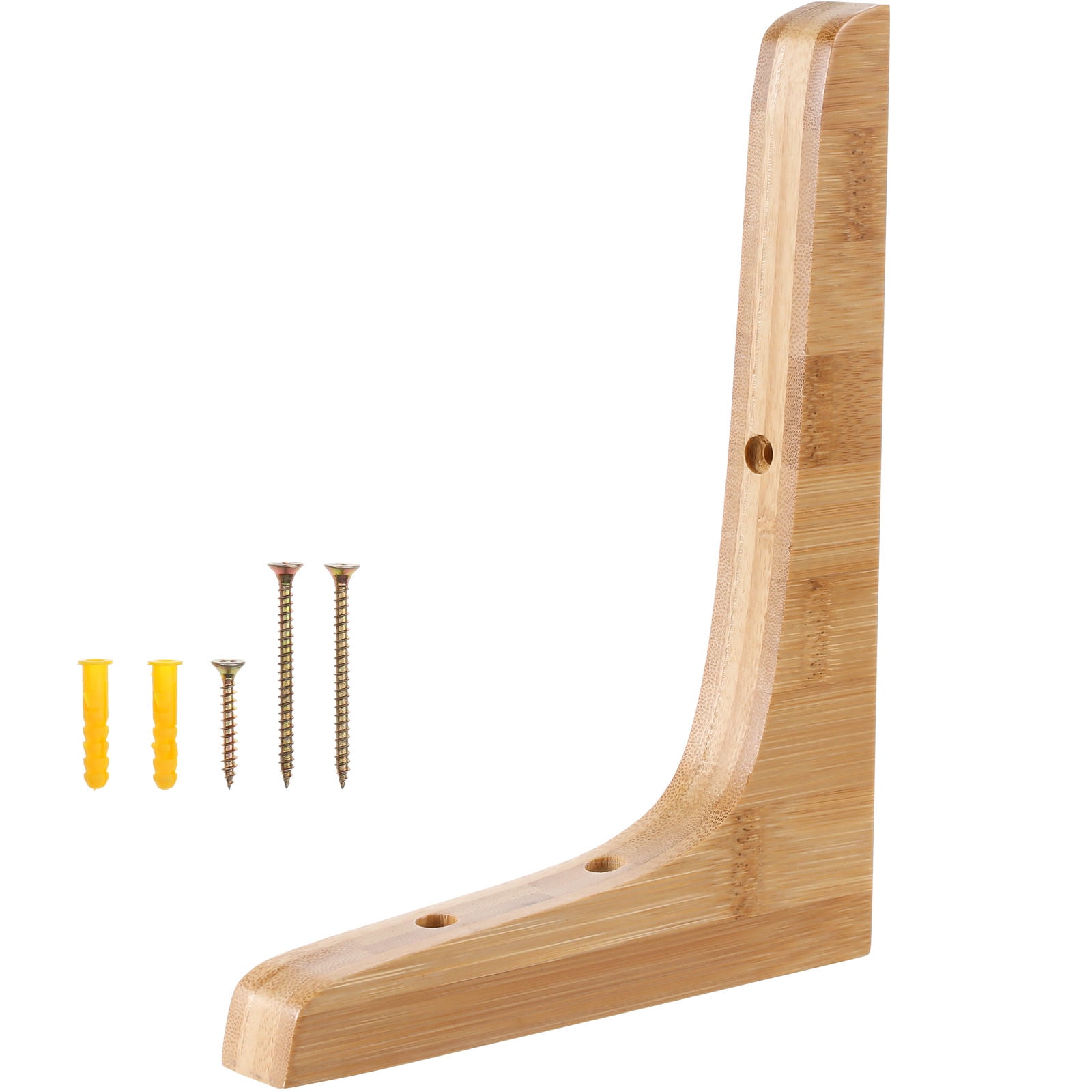 TINKSKY Triangle Shelf Holder 1Pack Bamboo Bracket Floating Shelf ...