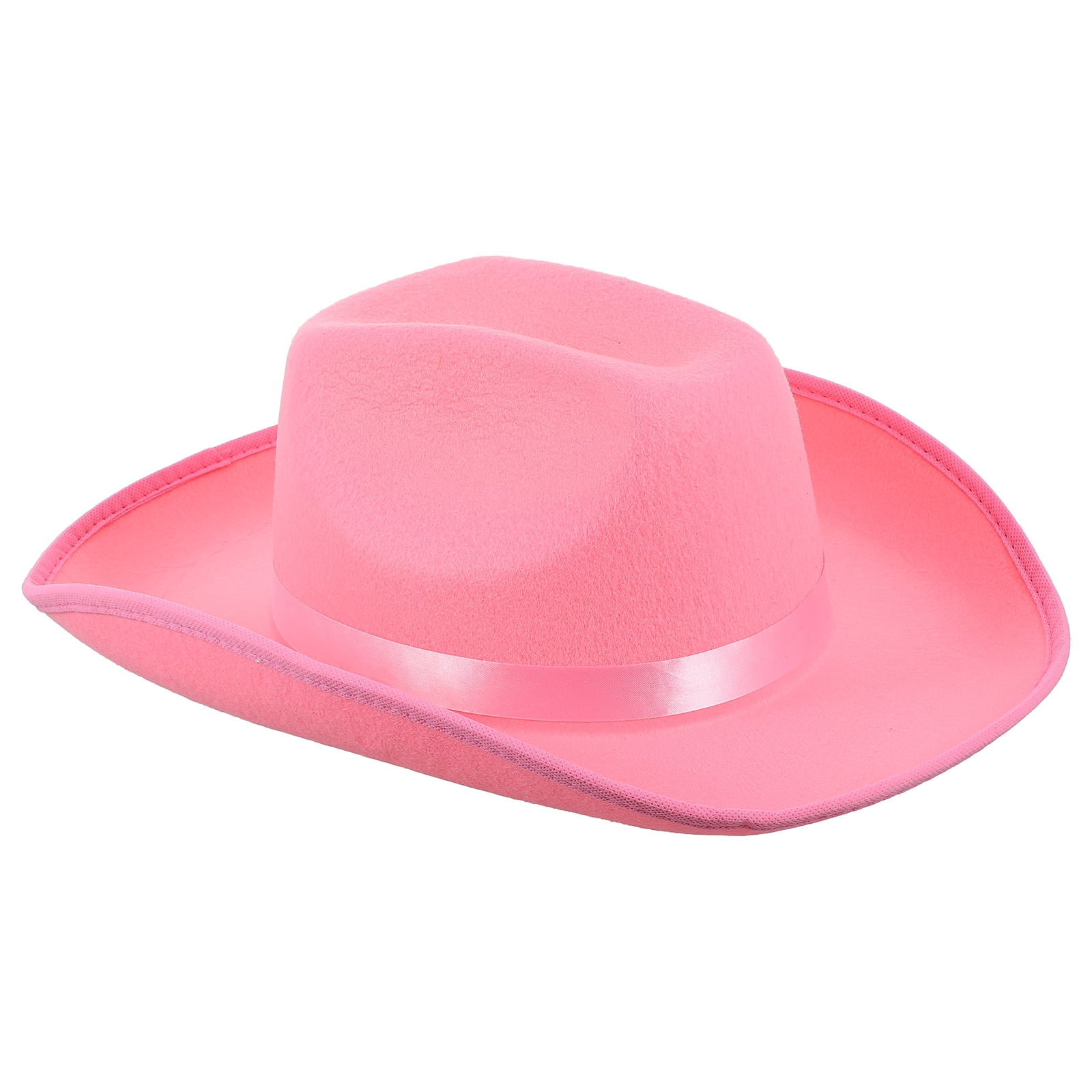 TINKSKY Western Style Hat Pink Color Cowgirl Headgear Cosplay Hat Party ...