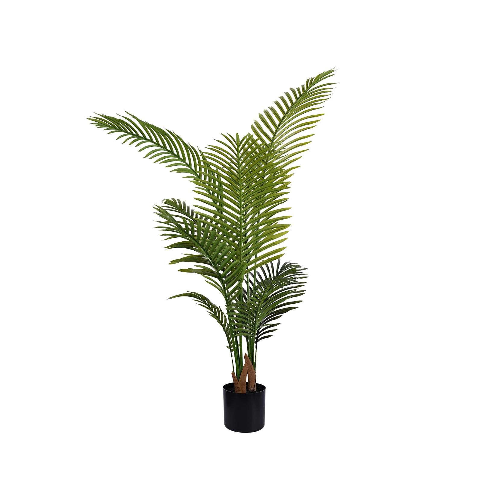 TINTEC Artificial Palm Tree, 3.2 ft, Decorative Placement, Plastic Pot ...
