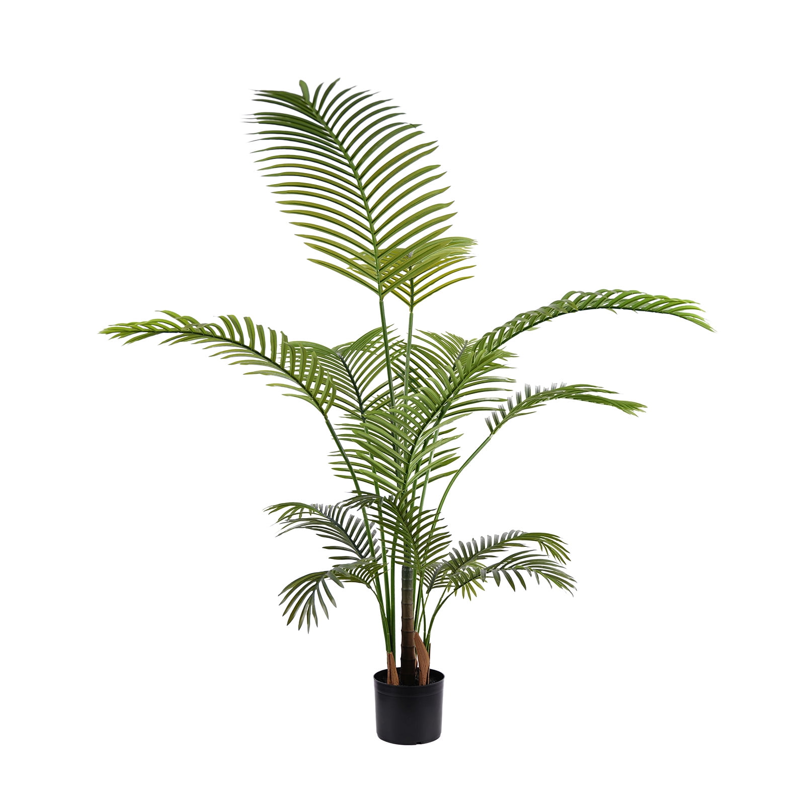TINTEC Artificial Palm Tree, 4 ft, Decorative Placement, Plastic Pot ...