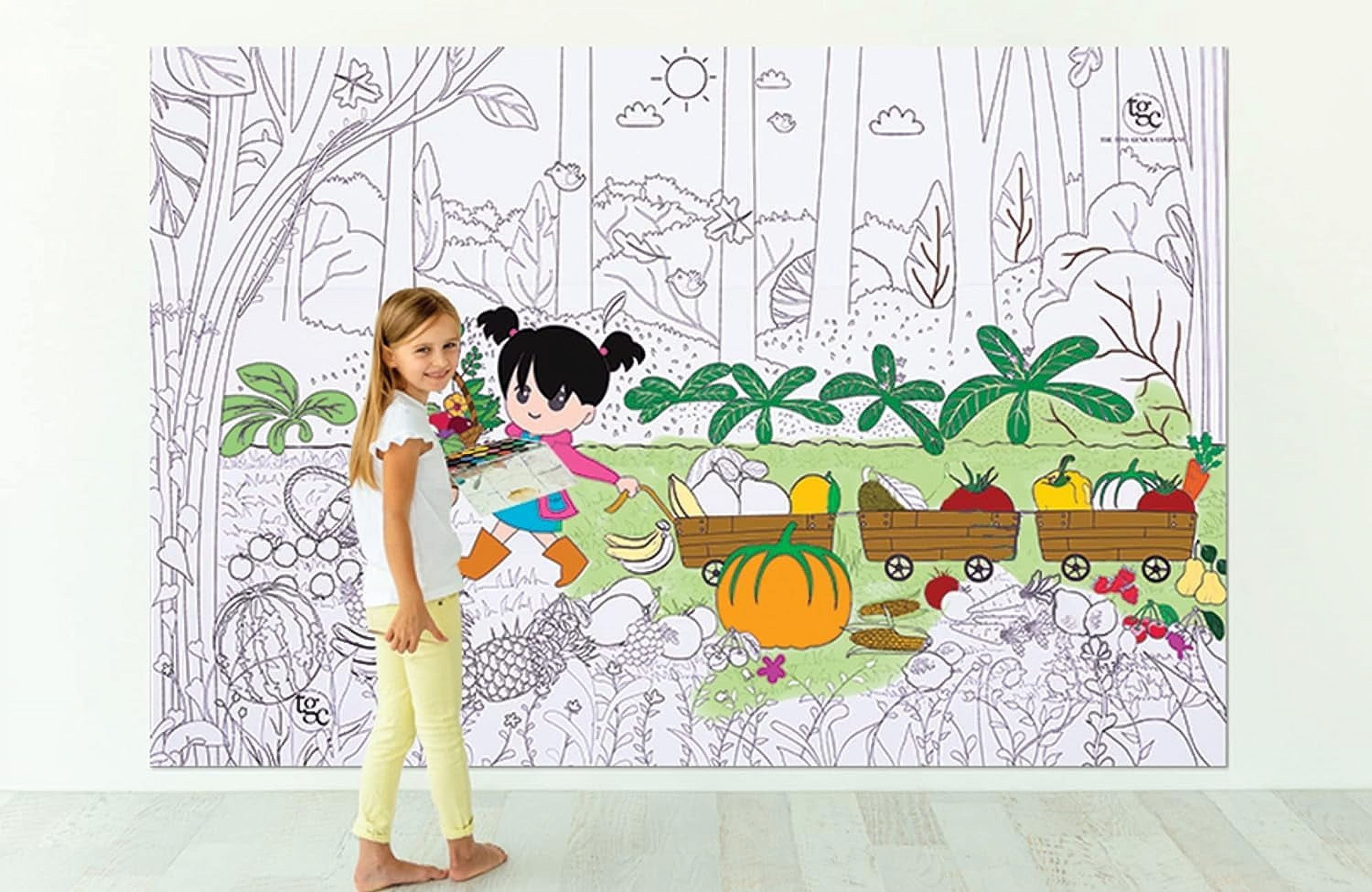 THE TINY GENIUS COMPANY Giant Color Poster, 35 x 24 Inches, Fruits ...