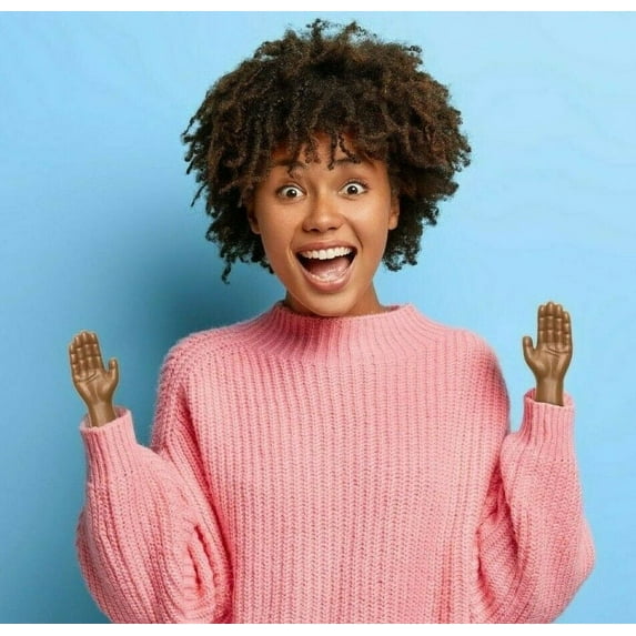 TINY HANDS Dark Skin Tone Trick up Your Sleeves Gag Prank Magic Joke ...