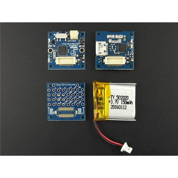 TINYCIRCUITS ASK1001-R-L, Daughter Cards & OEM Boards TinyDuino Basic Kit Lithium Version ...