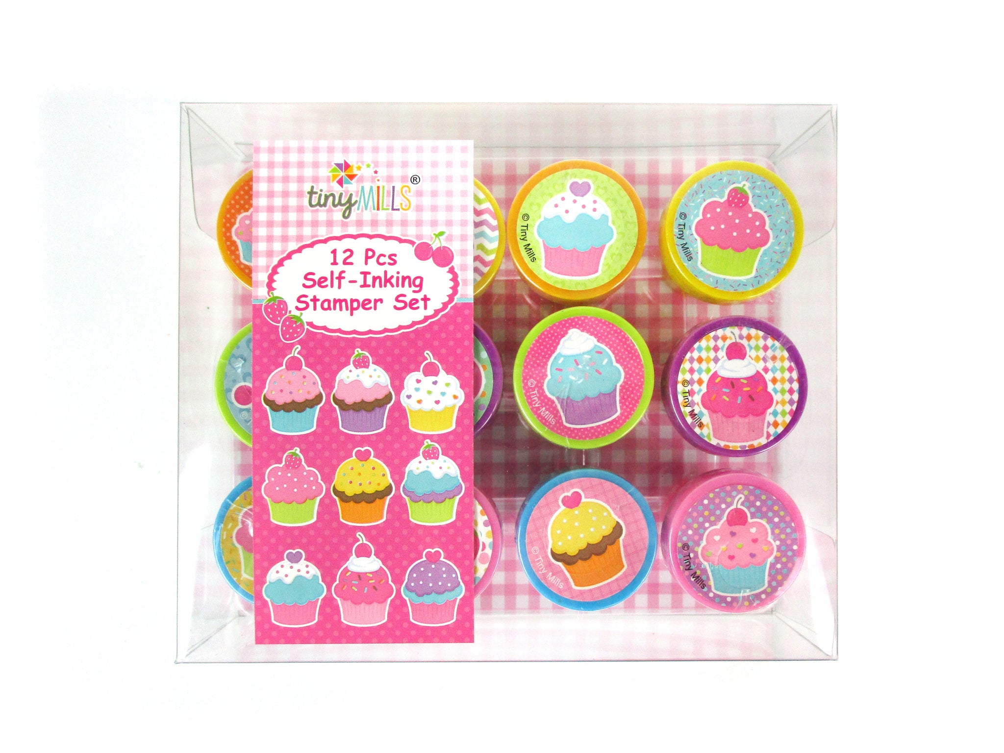 TINYMILLS 12 Pcs Cupcake Stamp Kit for Kids Birthdays Party Favors ...