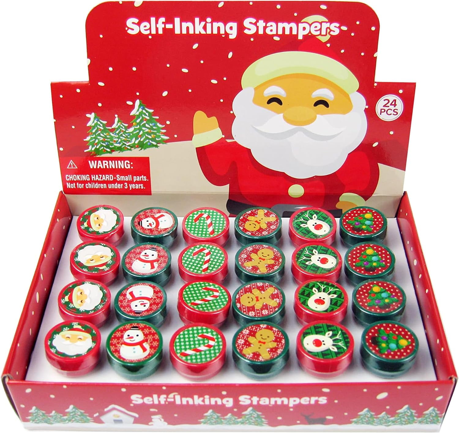 Tinymills, Christmas Holidays Stampers, 24 pcs, Kids Party Favors ...
