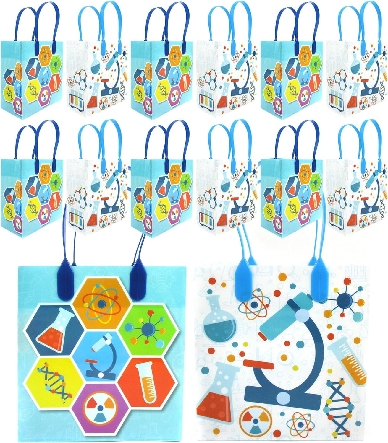 TINYMILLS Science Party Favor Treat Bags- Science Party Goodie Bags ...