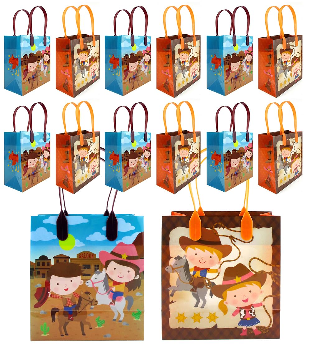 TINYMILLS Western Cowboy Cowgirl MMF7 Themed Party Favor Bags Treat ...