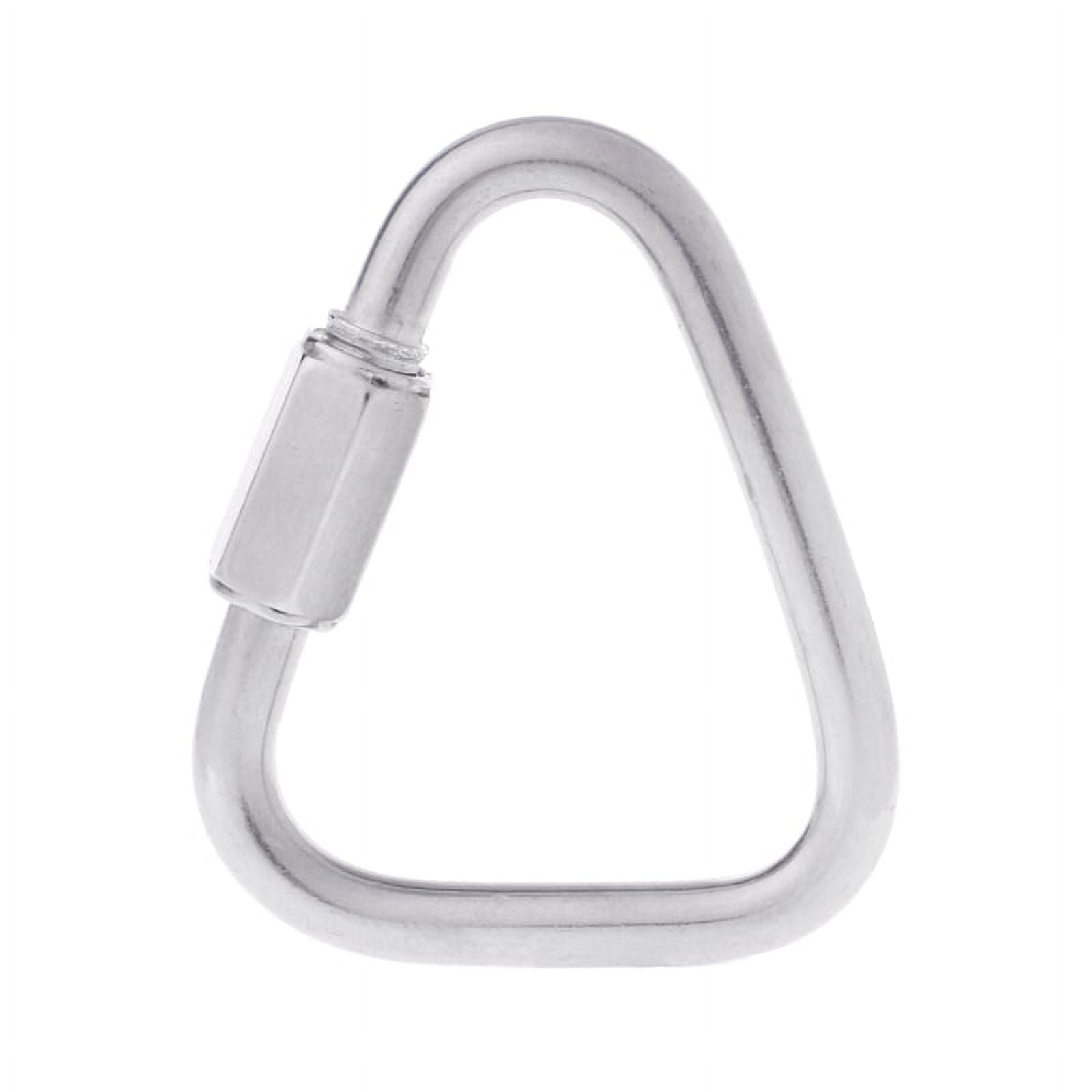TINYSOME 1 Piece Stainless Steel Triangular Carabiner, Screw Lock ...