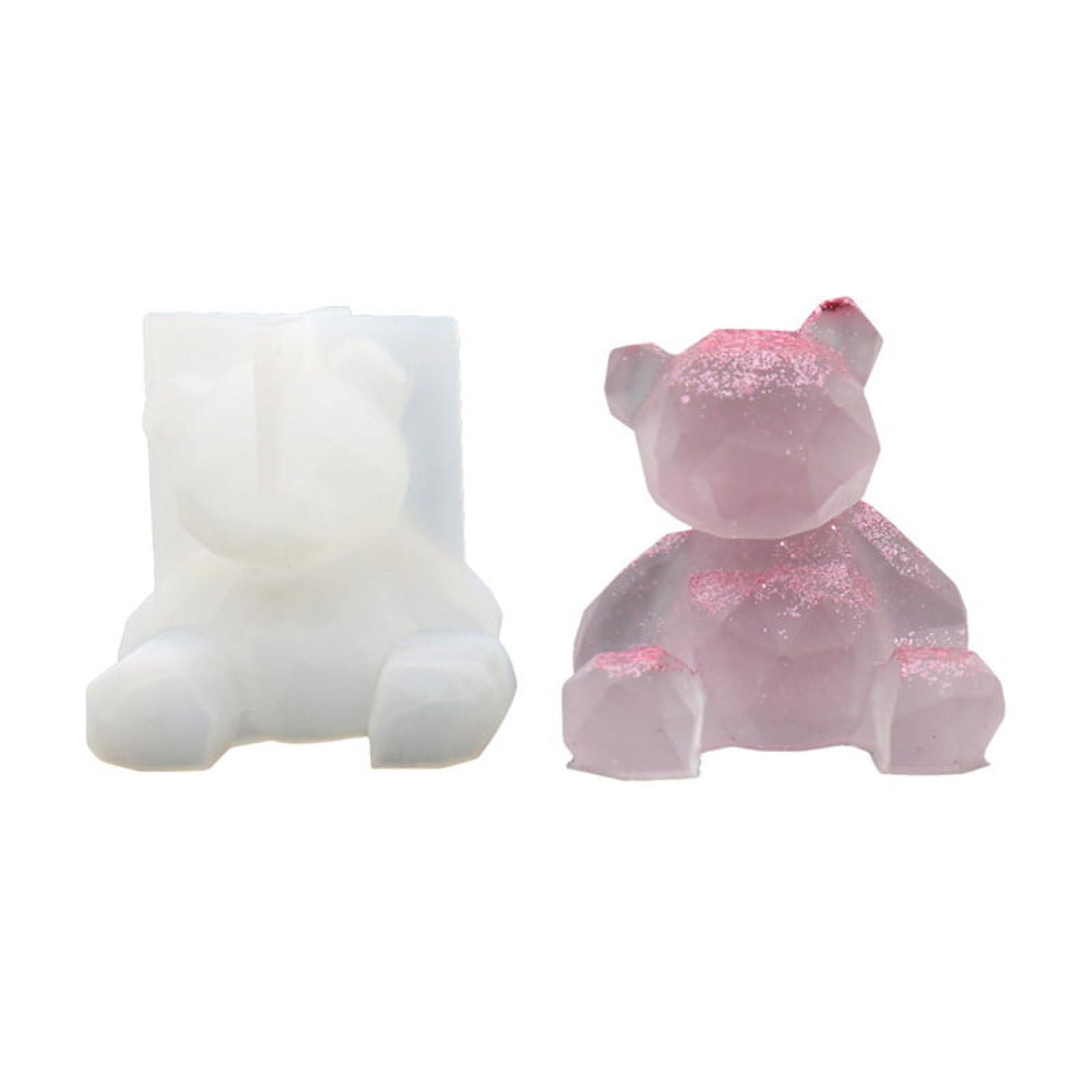 TINYSOME 3 Types Epoxy Resin Little Bear Silicone Mold Crafts Plaster ...