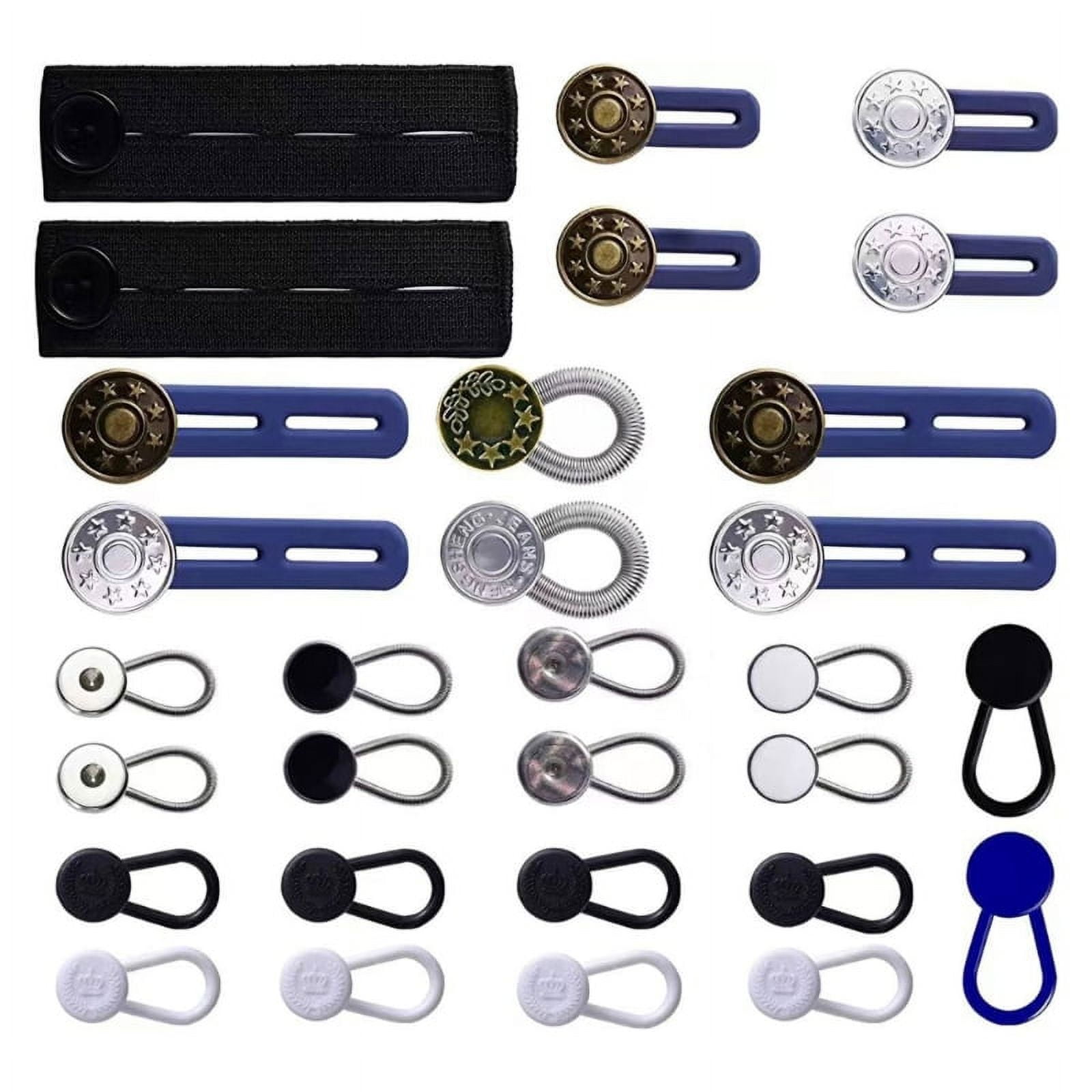 TINYSOME 30pcs Button Extender for Pants Jeans Shirts Free Sewing ...