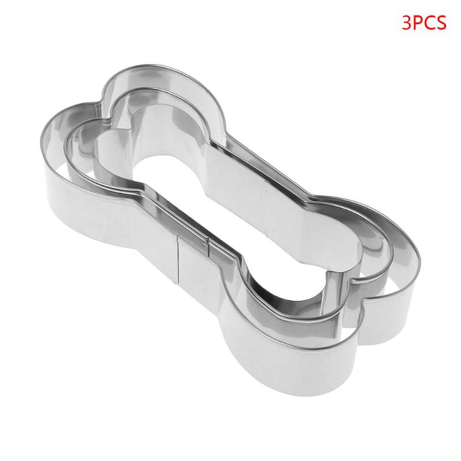 TINYSOME 3pcs/set Dog Bone Shaped Cookie Cutter Mold Stainless Steel ...